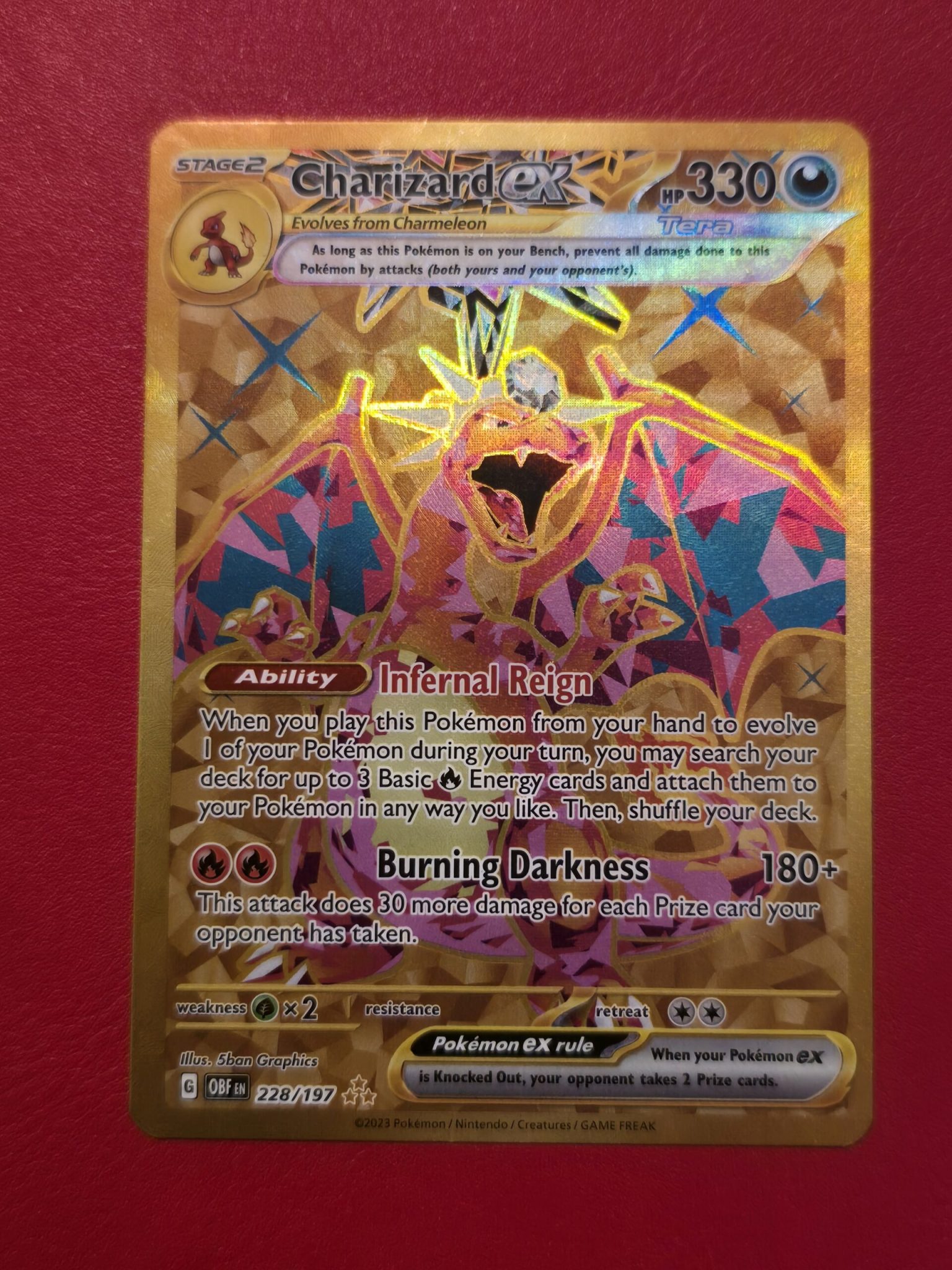 Charizard ex #228/197 Pokemon Obsidian Flames – PokeBiH