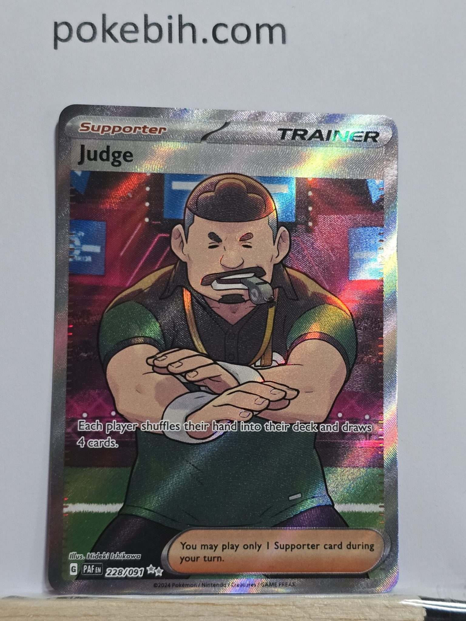 Judge #228/091 Pokemon Paldean Fates – PokeBiH