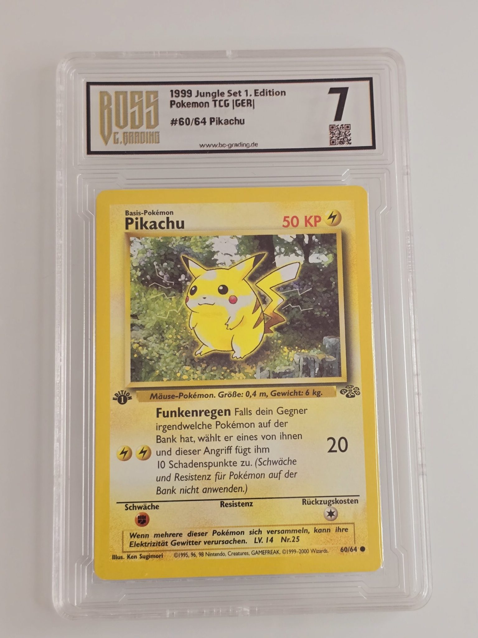Pikachu [1st Edition] #60/64 Pokemon Jungle – PokeBiH