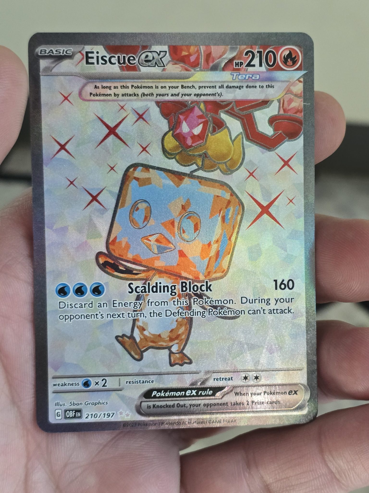 Eiscue ex #210/197 Pokemon Obsidian Flames – PokeBiH