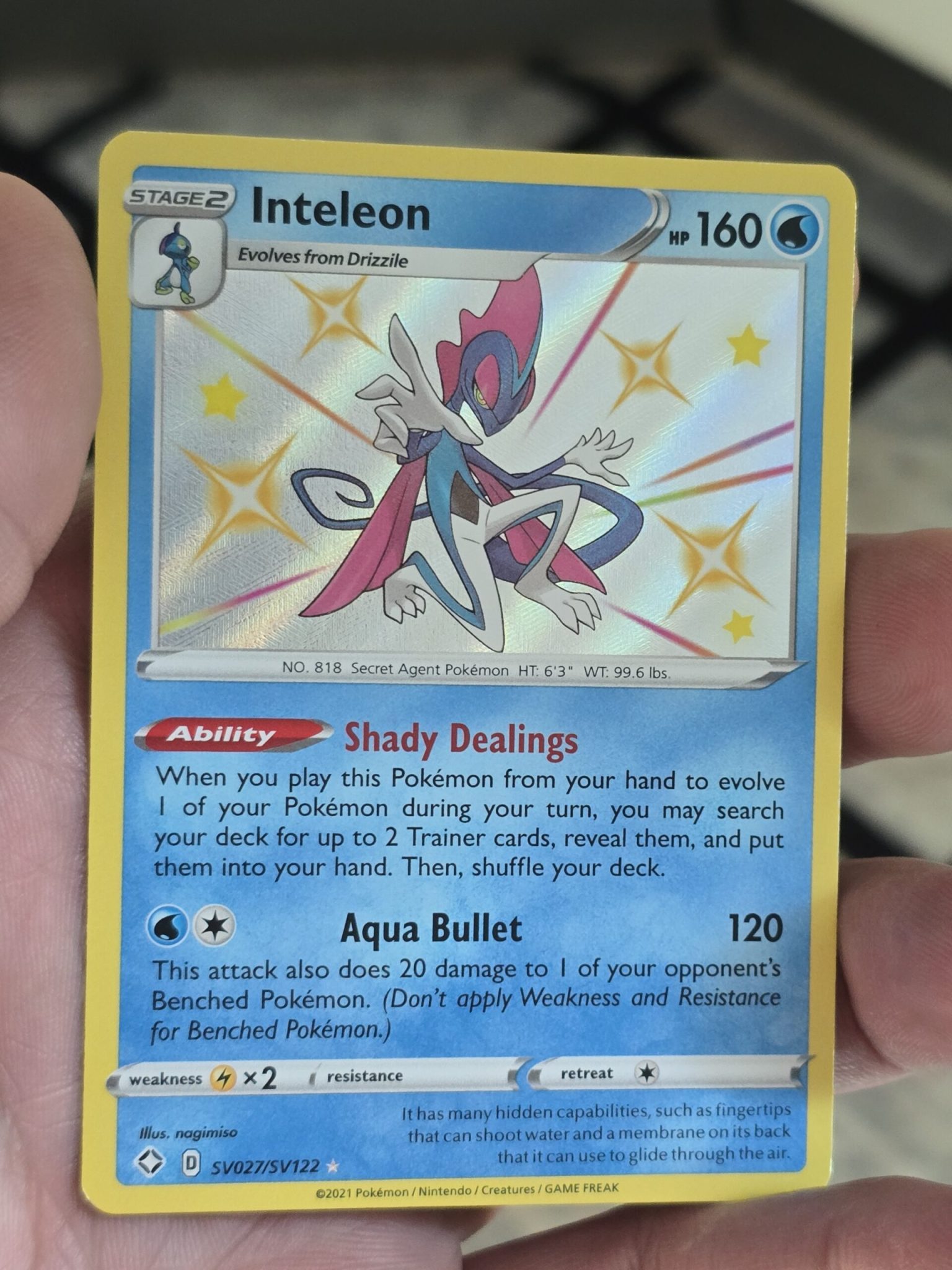 Inteleon #SV027 Pokemon Shining Fates – PokeBiH