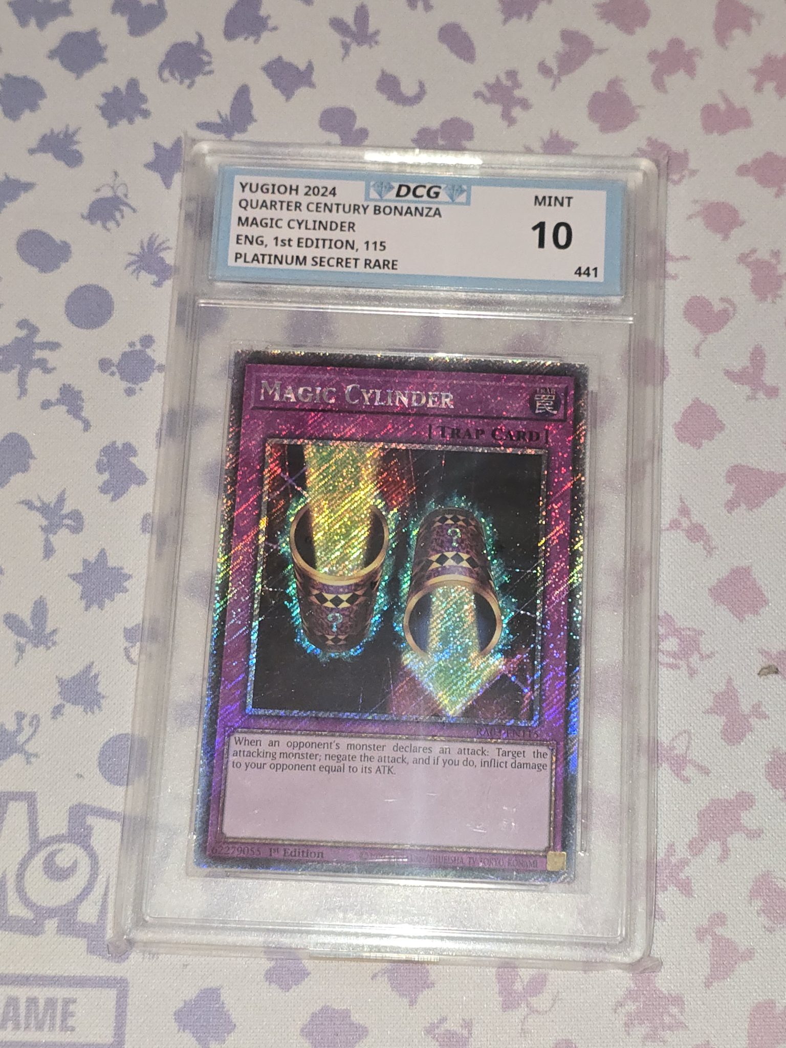 Magic Cylinder [Platinum Secret Rare] RA03-EN115 YuGiOh Quarter Century ...